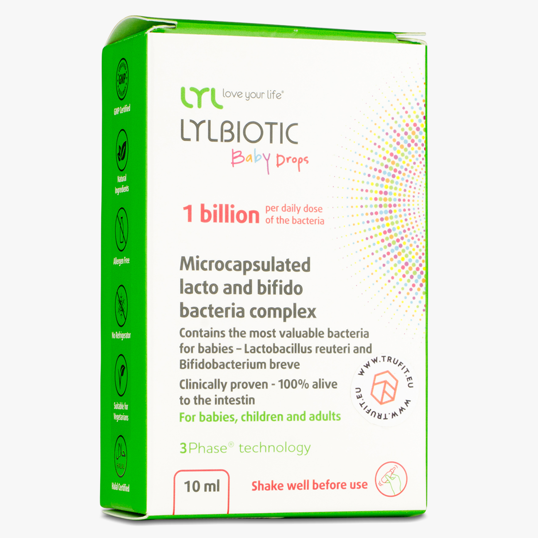 LYL - BIOTIC Baby Drops - Keeps your baby’s gut balanced - TRUFIT.eu