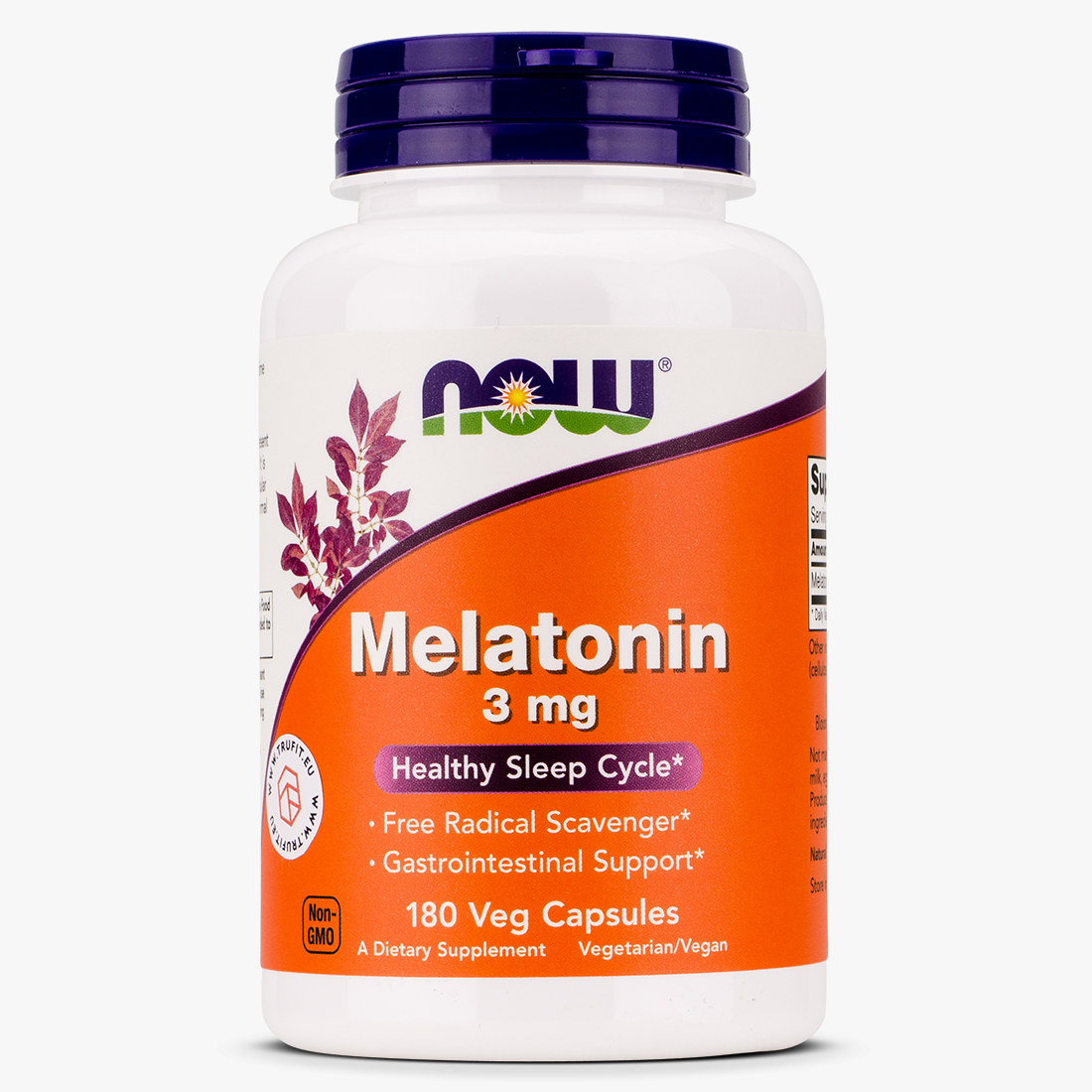 Now Foods - Melatonin 3mg - Sleep support - TRU·FIT